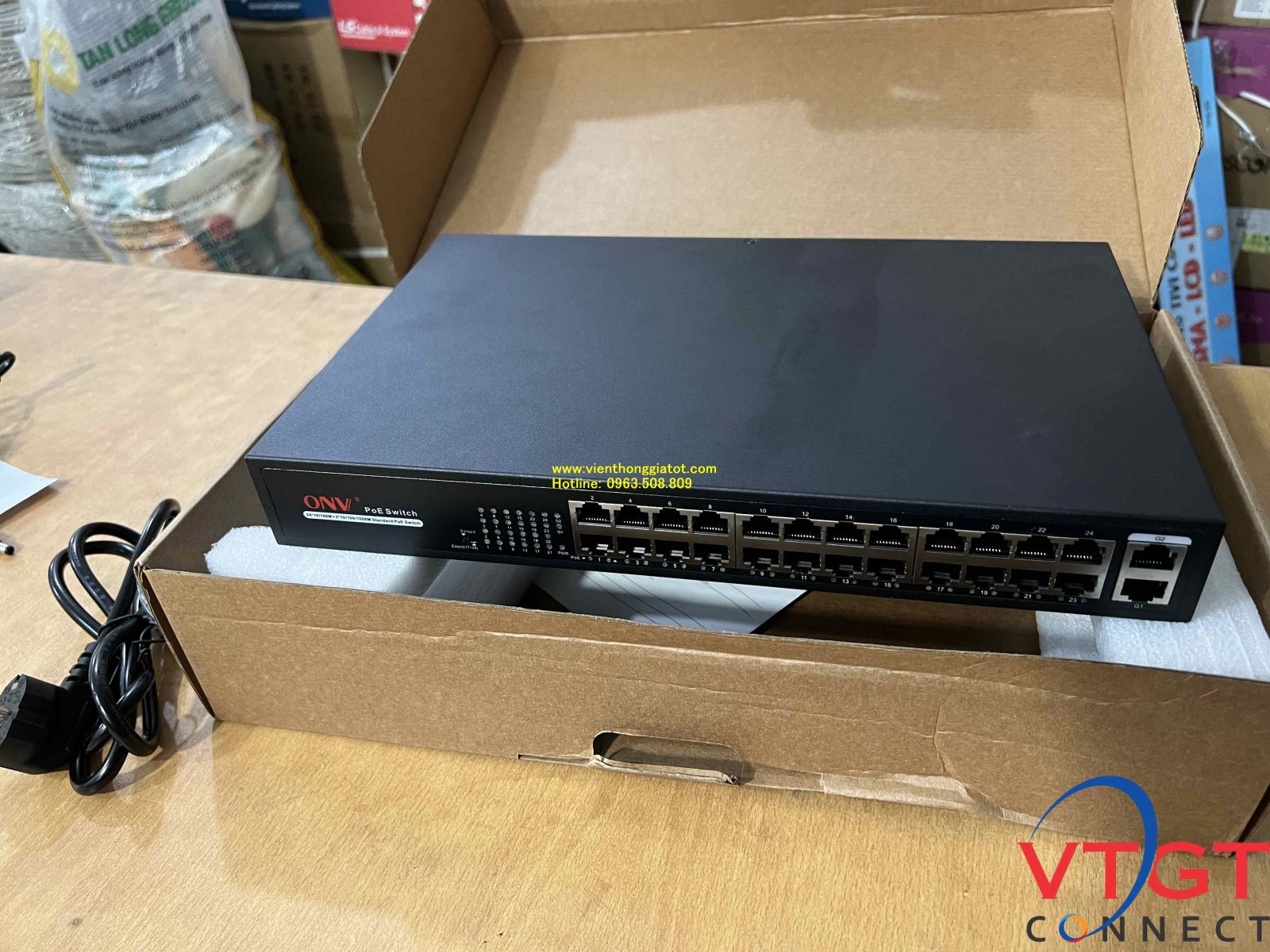 Switch POE ONV 26 Port (24 PoE + 2 Uplink Fast Ethernet)-ONV-H1024PLS